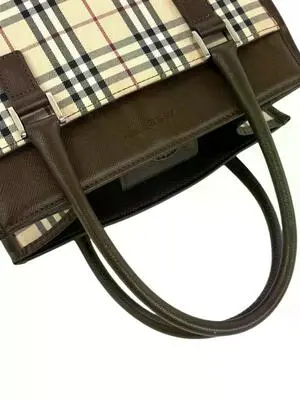 Burberry 2000-2017 House Check Canvas Handbag - Neutrals