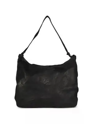 Guidi Leather Shoulder Bag - Black