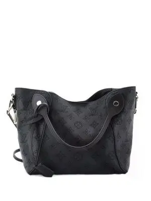 LOUIS VUITTON Hina Handbag Mahina Leather Pm Shoulder Bag - Black