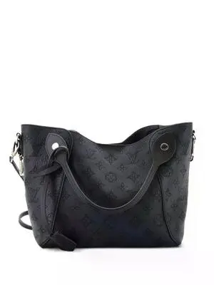LOUIS VUITTON Hina Handbag Mahina Leather Pm Shoulder Bag - Black