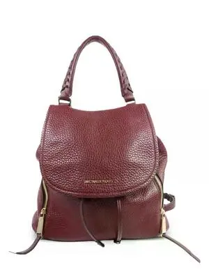Michael Kors Grained Leather Backpack - Red
