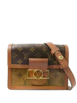LOUIS VUITTON Mini Dauphine Cross Body Bag - Brown