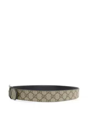 Gucci Gg Supreme Reversible G Buckle Belt