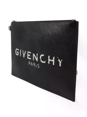 Givenchy Logo-print Leather Clutch Bag