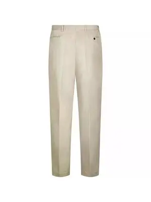 CELLAR DOOR Pleated Tapered-leg Trousers