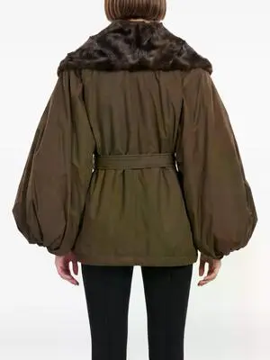 Magda Butrym Faux-fur Collar Belted Jacket