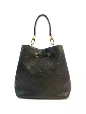 LOUIS VUITTON Neo Noe Mm Monogram Empreinte Bucket Bag - Black