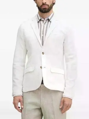 LINDBERGH Notched-lapels Single-breasted Blazer - White