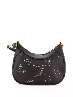 LOUIS VUITTON Bagatelle Nm Handbag Studded Monogram Giant Leather Shoulder Bag