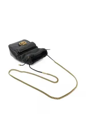 Gucci Mini Gg Marmont Bucket Bag - Black