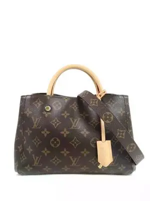 LOUIS VUITTON Montaigne Bb Monogram Shoulder Bag - Brown