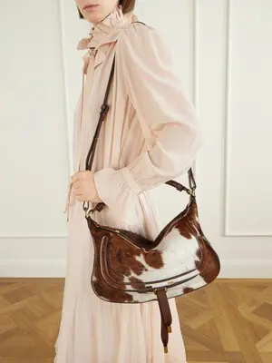 Chloé Marcie Calf Hair Shoulder Bag