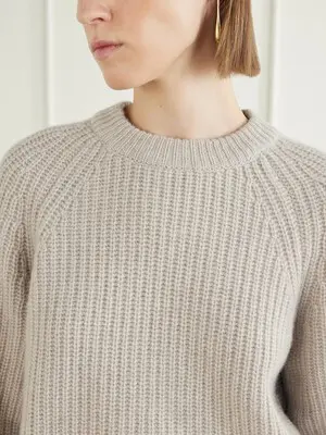 LISA YANG Miki Ribbed Cashmere Sweater