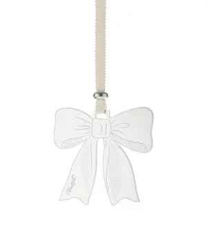 Christofle Plated Sous Le Sapin Bow Tree Decoration - Silver