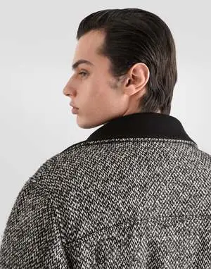 Dolce & Gabbana Birdseye Wool Blend Jacket Coats And Jackets