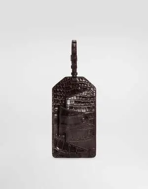 Dolce & Gabbana Alligator Eyewear Case Wallets And Small Leather Goods - Brown