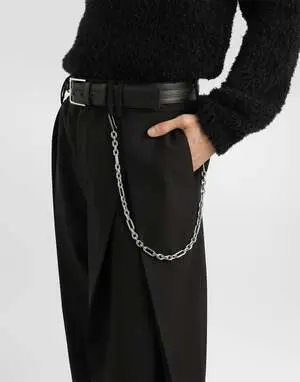 Dolce & Gabbana Wool Panama Trousers Pants And Shorts - Black
