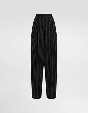 Dolce & Gabbana Pinstripe Virgin Wool Trousers Collection