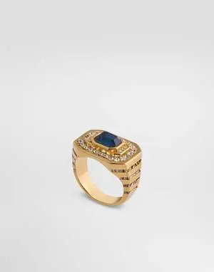 Dolce & Gabbana Rhinestone Ring Bijoux Metal - Blue