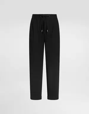 Dolce & Gabbana Jersey Jogging Trousers Pants And Shorts - Black