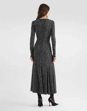 Dolce & Gabbana Leaf-print Charmeuse Dress Collection