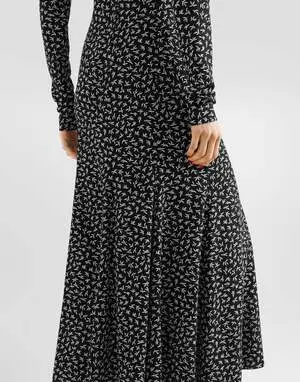 Dolce & Gabbana Leaf-print Charmeuse Dress Collection