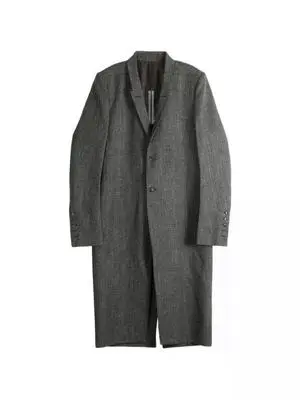 Rick Owens Concordian Single-breasted Wool Coat