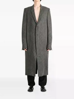 Rick Owens Concordian Single-breasted Wool Coat
