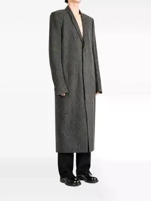Rick Owens Concordian Single-breasted Wool Coat