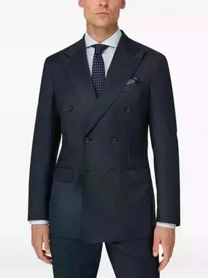Boggi Milano Double-breasted Pattern Wool Suit