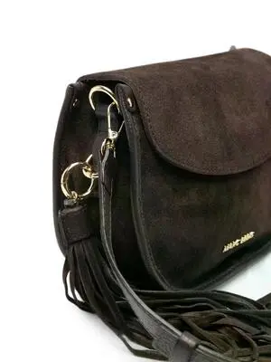 MARC ELLIS Lima M Cm Fringed Suede Shoulder Bag