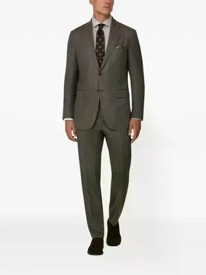 Boggi Milano Suit Herringbone In Wool Cashmere
