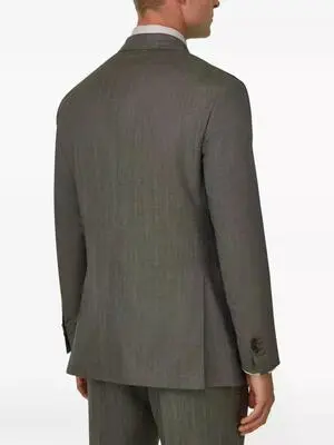 Boggi Milano Suit Herringbone In Wool Cashmere