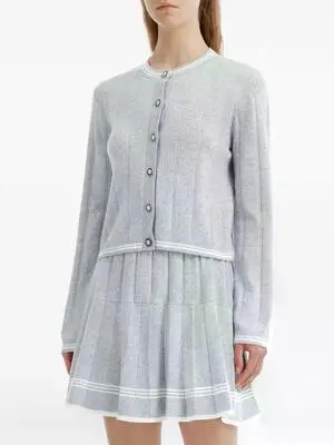 B+AB Pointelle-knit Pleated Set