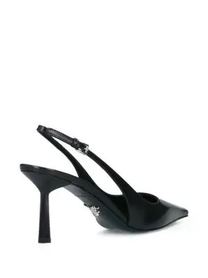 Prada Brushed Leather Slingback Pumps