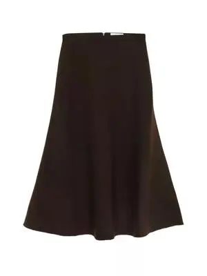 ANDIATA A-line Midi Skirt - Brown