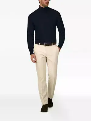 Boggi Milano Turtleneck Jumper In Extrafine Merino Wool