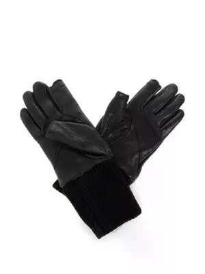 Rick Owens Ribbed-cuff Leather Gloves