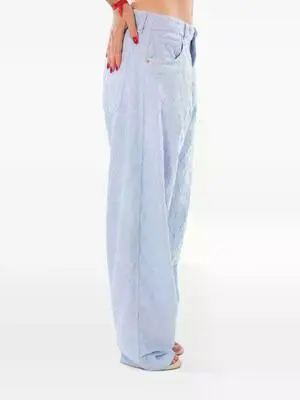 WHITE SAND Jacquard-star Jeans