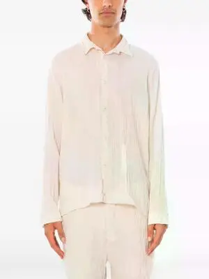 Transit Embossed Striped Shirt - Neutrals