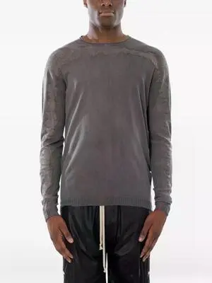 MD75 Hand-treated Knitted Sweater - Grey