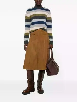 Tory Burch Pleated Corduroy Skirt