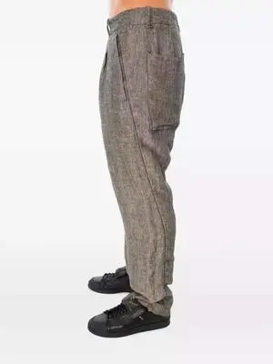 Transit Pleated Fil-à-fil Trousers