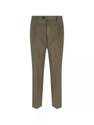 BE ABLE Pleated-front Tailored Trousers - Brown