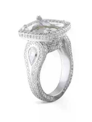 LB EXCLUSIVE Diamond Cushion-halo Ring