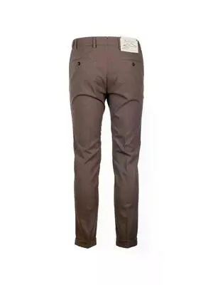 B SETTECENTO Turned-up Cuffs Trousers