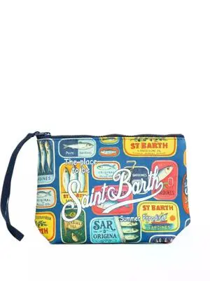 MC2 SAINT BARTH Aline Sardine-print Clutch Bag