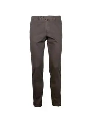 B SETTECENTO Micro-patterned Tailored Trousers - Grey