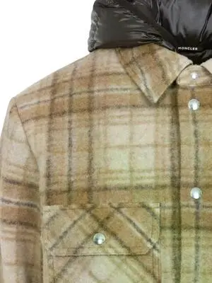 Moncler Nyvalin Check-pattern Hooded Down Jacket