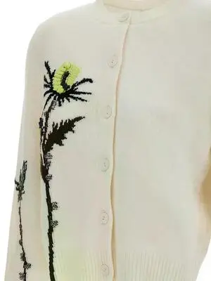 BARRIE Thistle-intarsia Cashmere Cardigan